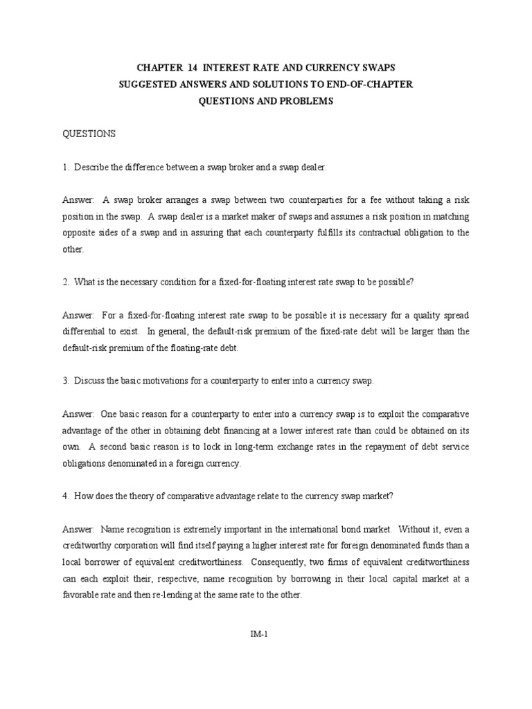 Chap 014 | PDF | Swap (Finance) | Futures Contract