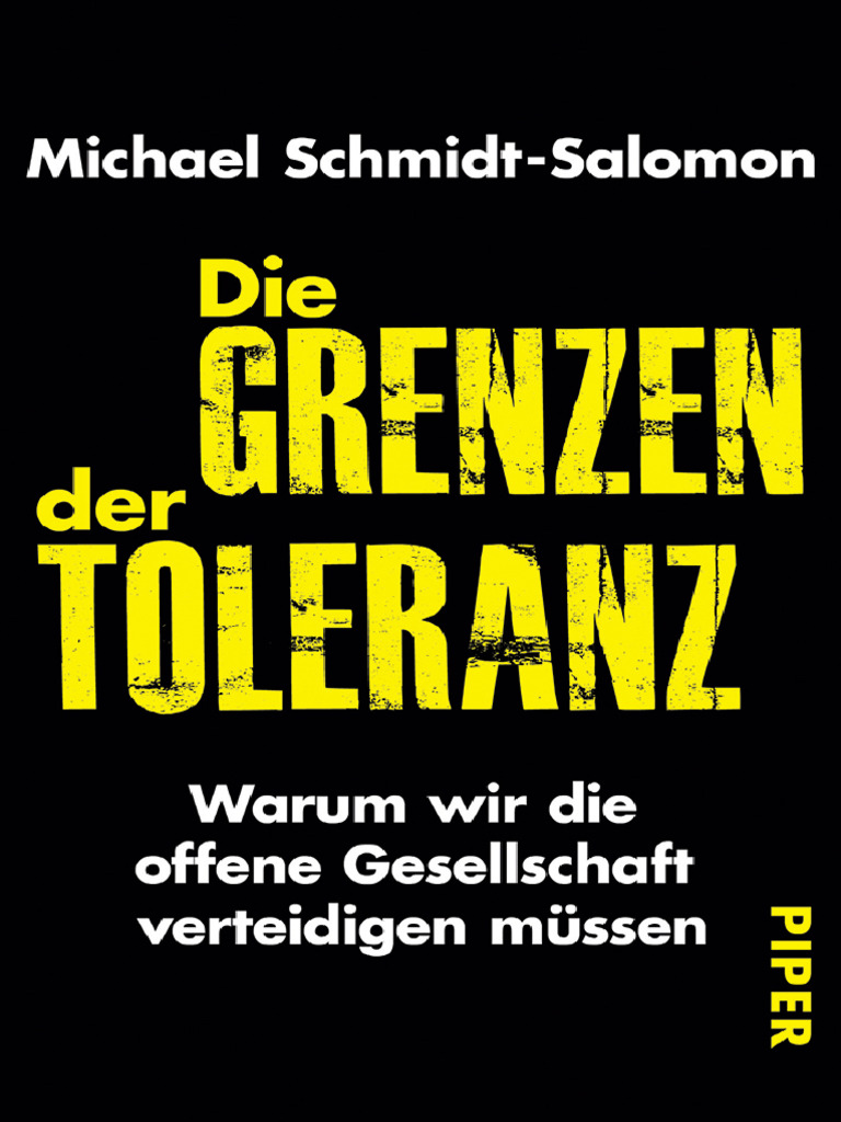 Die Grenzen Der Toleranz - Schmidt-Salomon, Michael | PDF