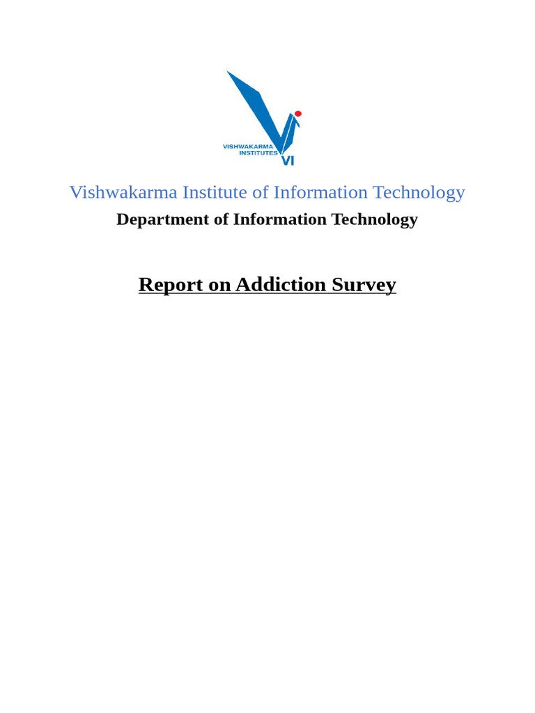 CEP Report On Addiction Survey | PDF