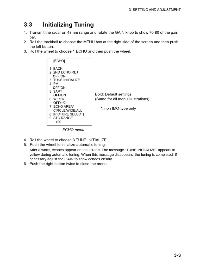 FAR-2xx7 - How To Tune Initialize | PDF