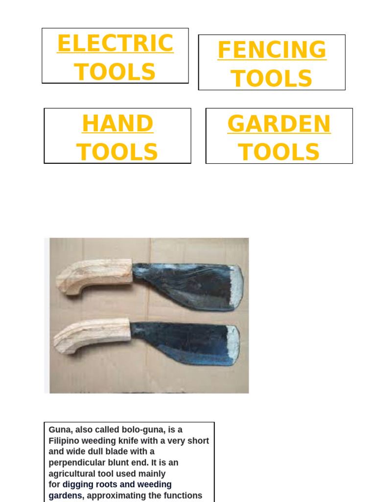 FENCING TOOLS | PDF