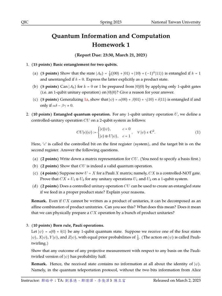 Quantum Information | PDF