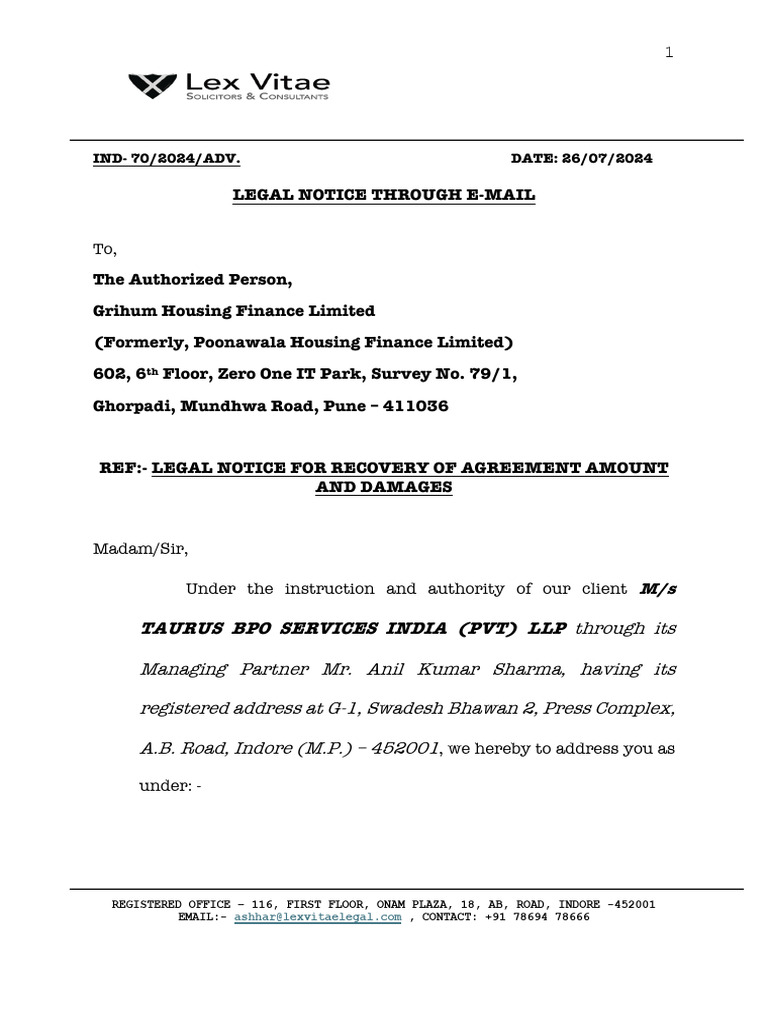 Grihum Notice | PDF