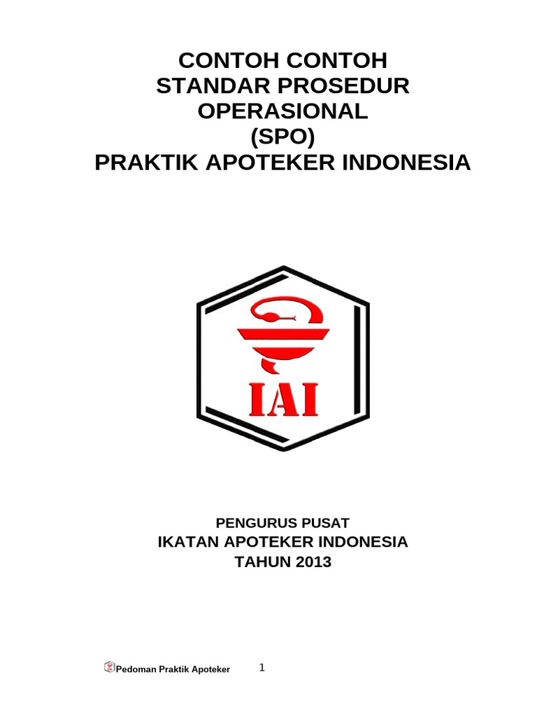 PP Iai 2013 Beberapa Contoh Spo | PDF