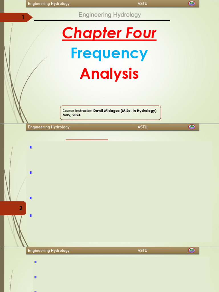 Chapter-4 Frequency Analysis | PDF