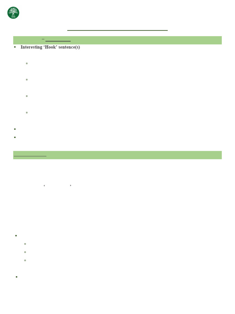 L-N Composition Format - Descriptive Imaginative Narrative | PDF