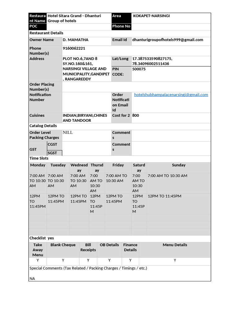 Ob Sheet | PDF | Menu | Western Cuisine