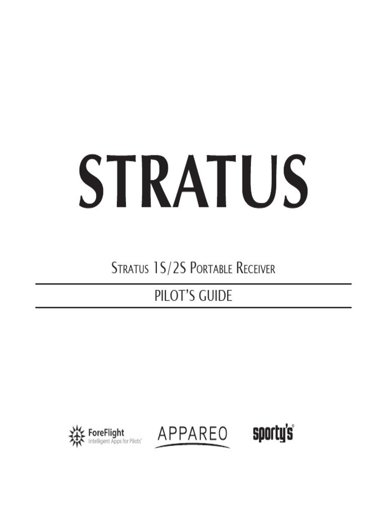 Stratus 1S and 2S Pilots Guide PDF | PDF