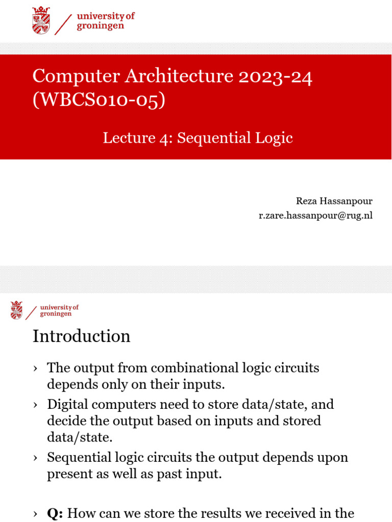 Lecture 4 Pdf Computer Science Digital Technology