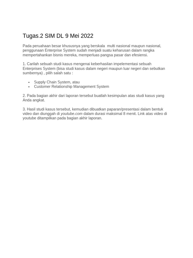 Tugas 2 SIM | PDF