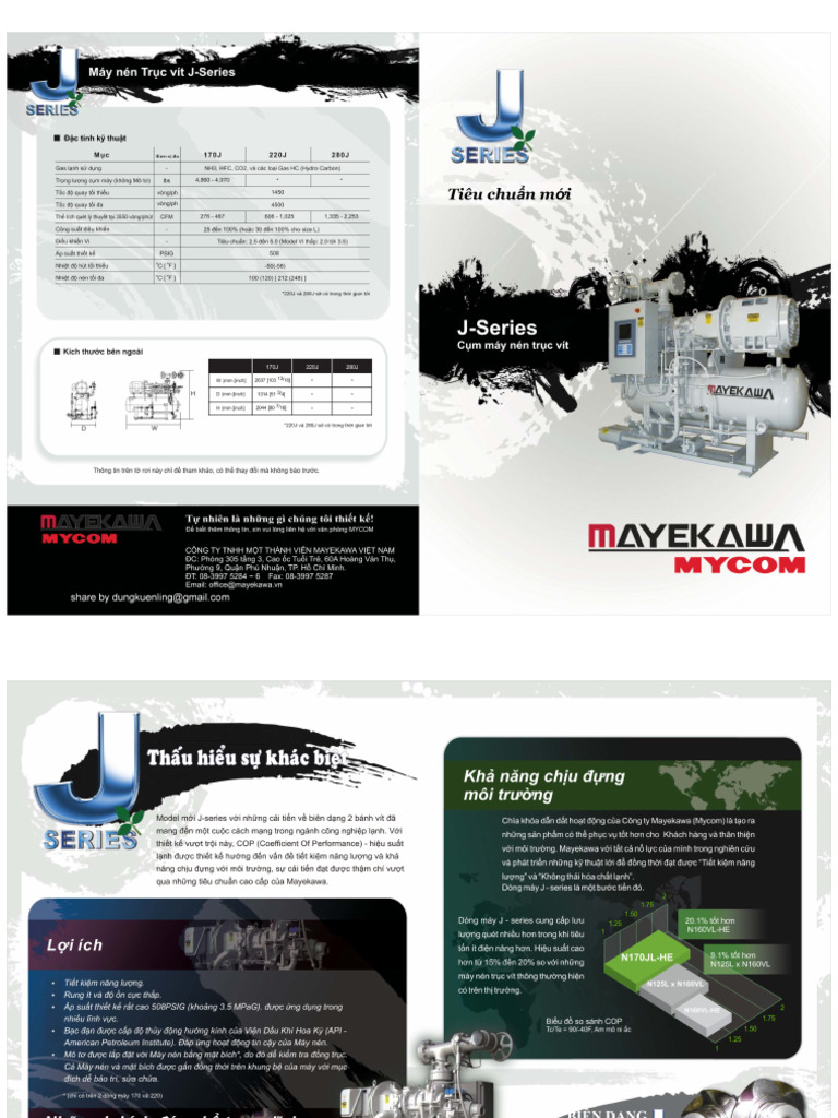 Máy Nén TR C Vít Mycom J-SERIES | PDF