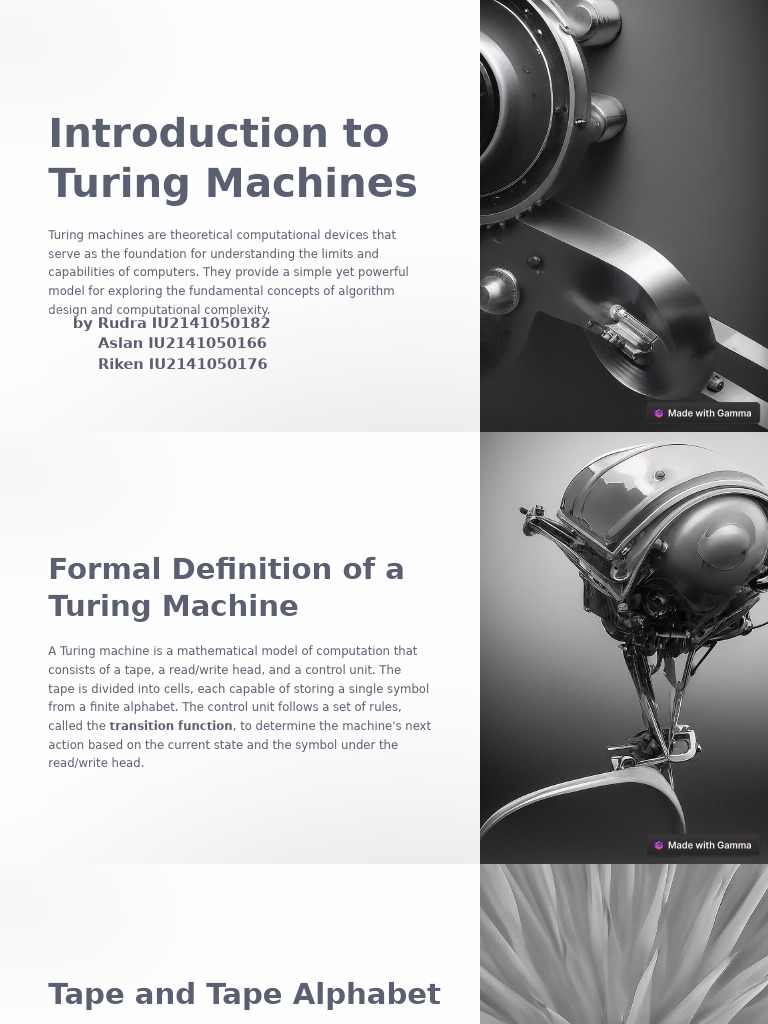 Introduction To Turing Machines | PDF | Applied Mathematics | Technology & Engineering