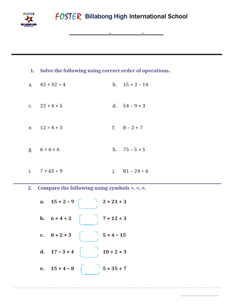 GR 4 Vol-2 Math - Worksheet-1 | PDF
