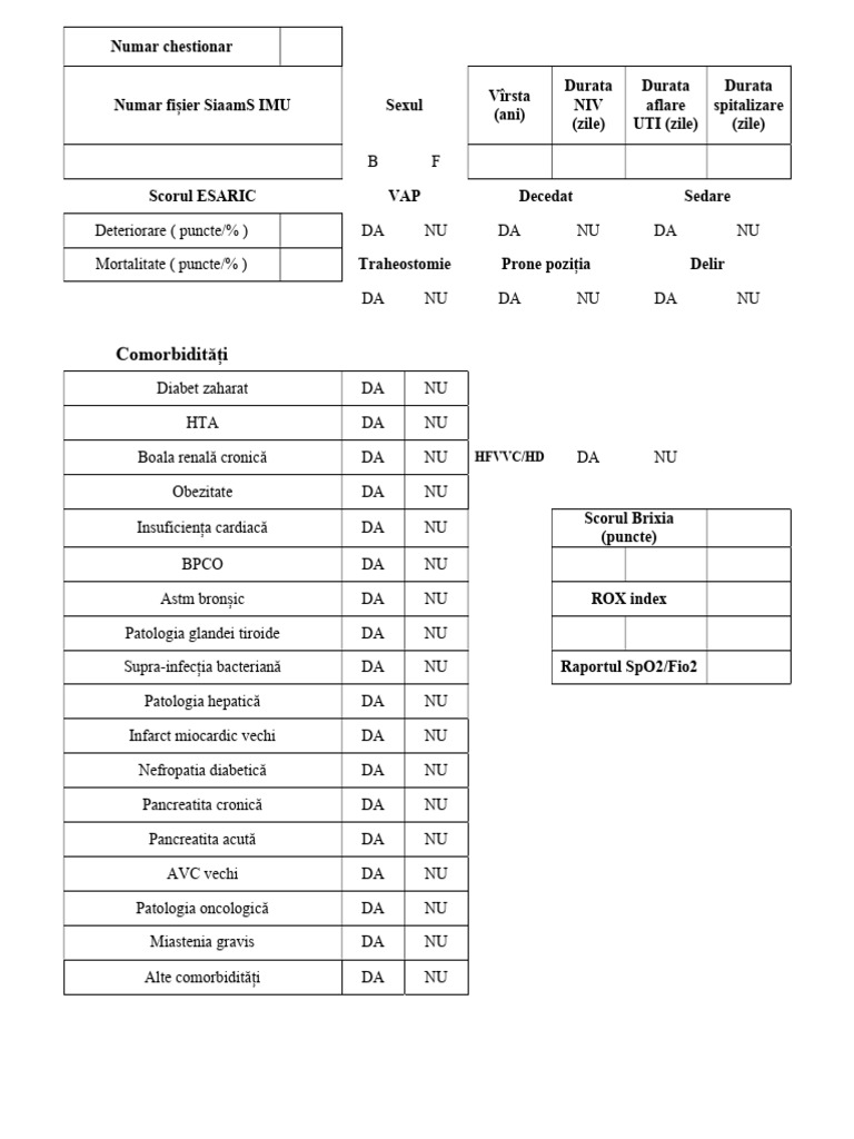 Chestionar Civirjic | PDF