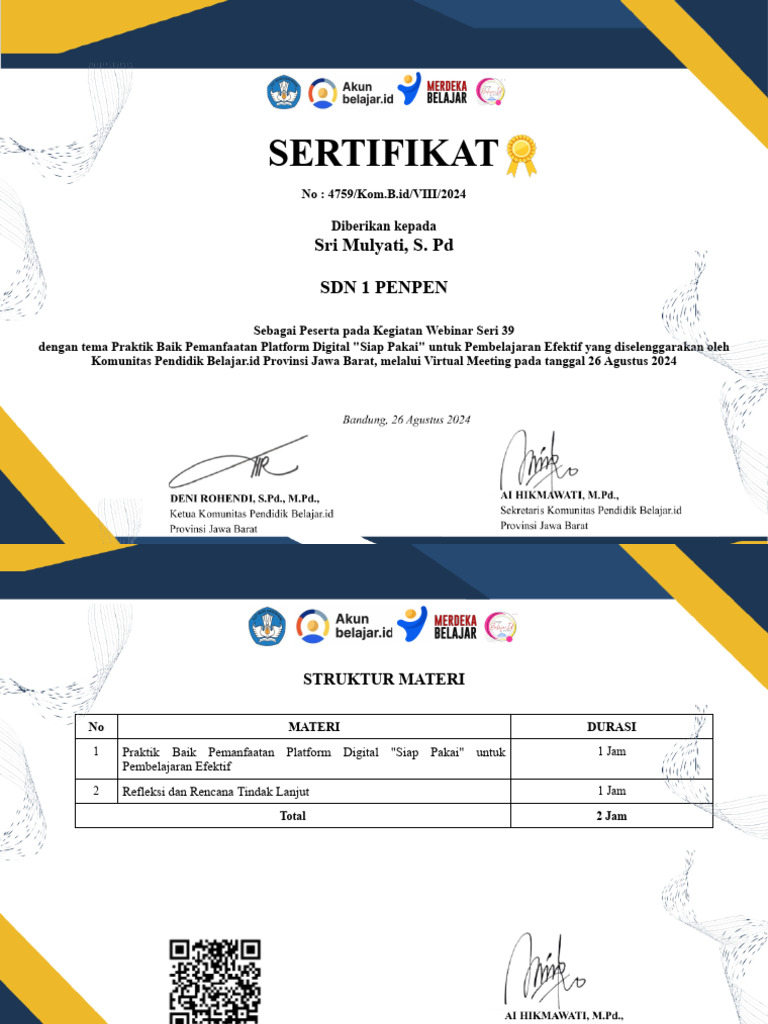 Sri Mulyati, S. PD | PDF