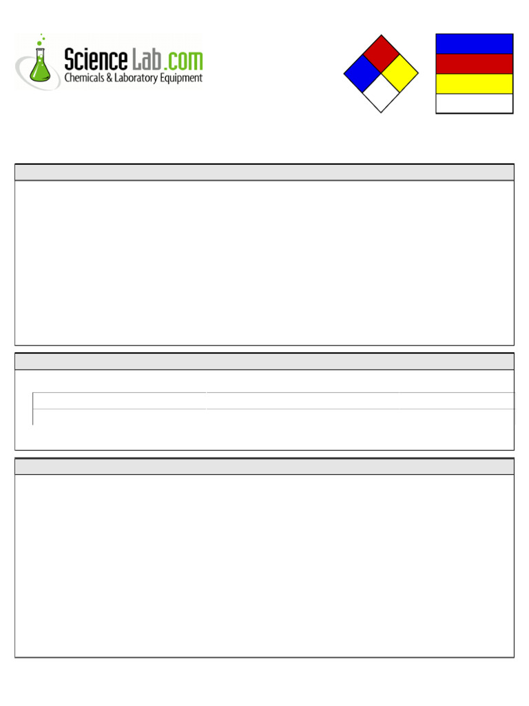 Hydrazine Sulfate MSDS | PDF