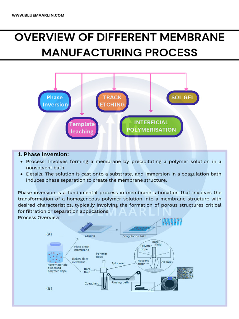 OVERVIEW OF DIFFERENT MEMBRANE MANUFACTURING PROCESS | PDF