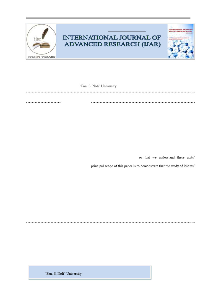 The Problem of Inner Form in Phraseological Units | PDF | Idiom | Semantics