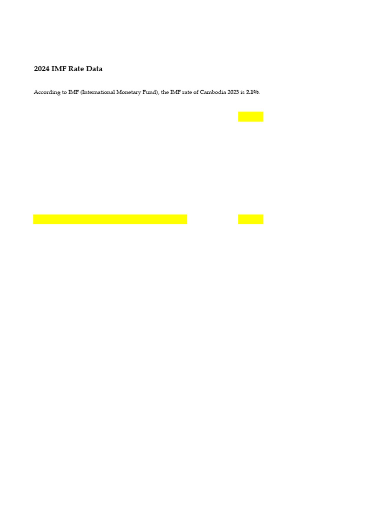 Reference - 2024 IMF Rate Data | PDF