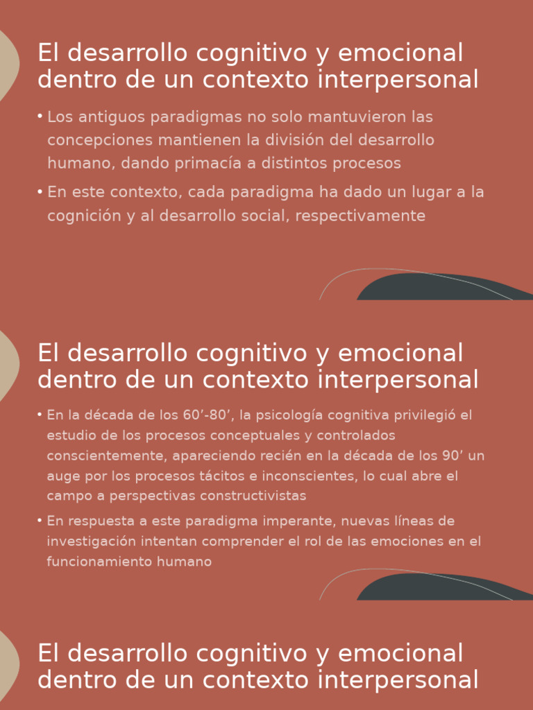 Desarrollo cognitivo y emocional | PDF
