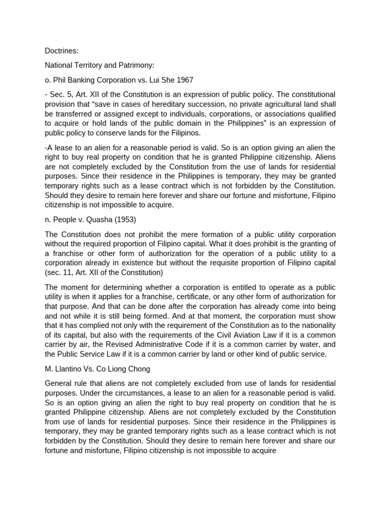 Article IX-XII Consti-I Cases Doctrines For Final Exam | PDF