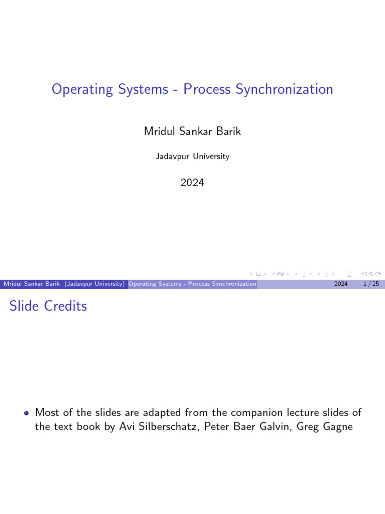 Process Synchronization | PDF
