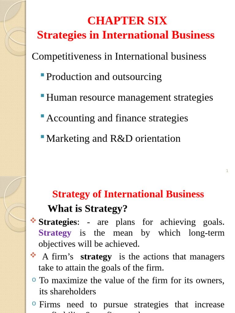 IBM CHAPTER 6.1 Competitiveness | PDF | Profit (Economics) | Strategic Management