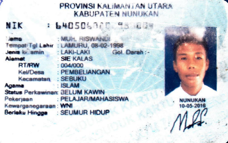 KTP Muh. Riswandi | PDF