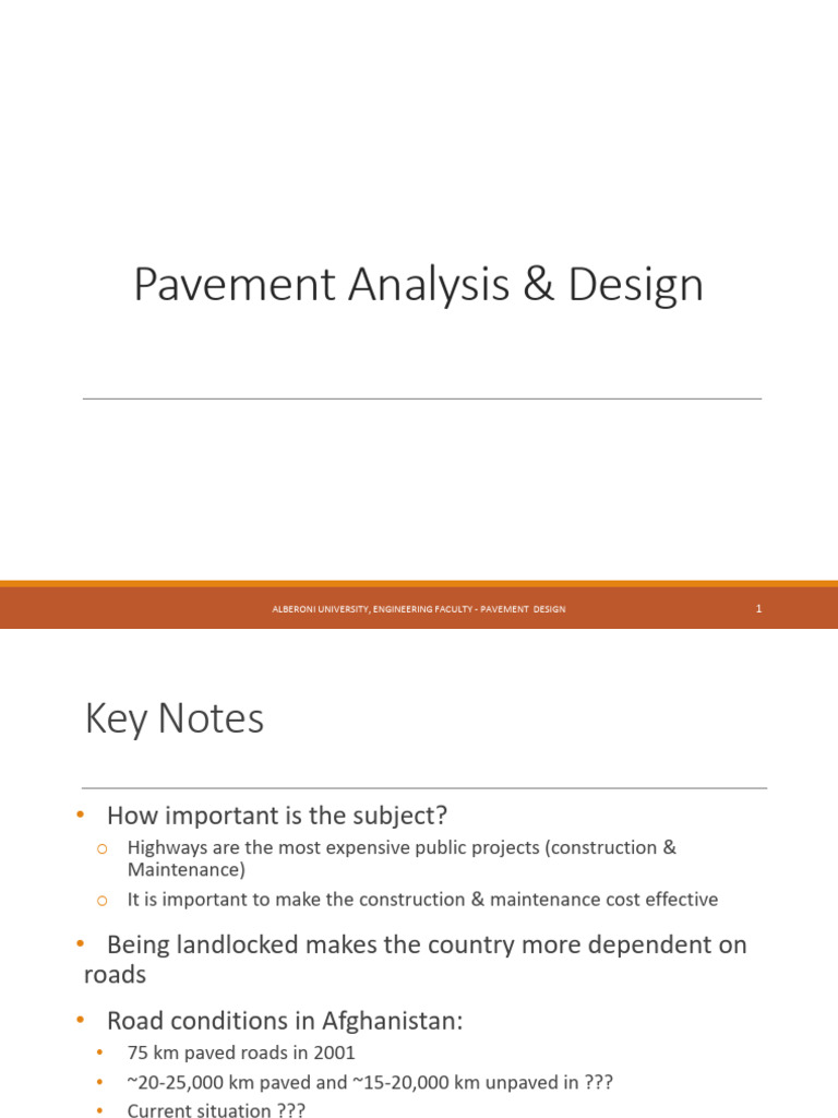 Lecture 1 - Introduction To Pavement Design | PDF Lecture 1 - Introduction To Pavement Design | PDF