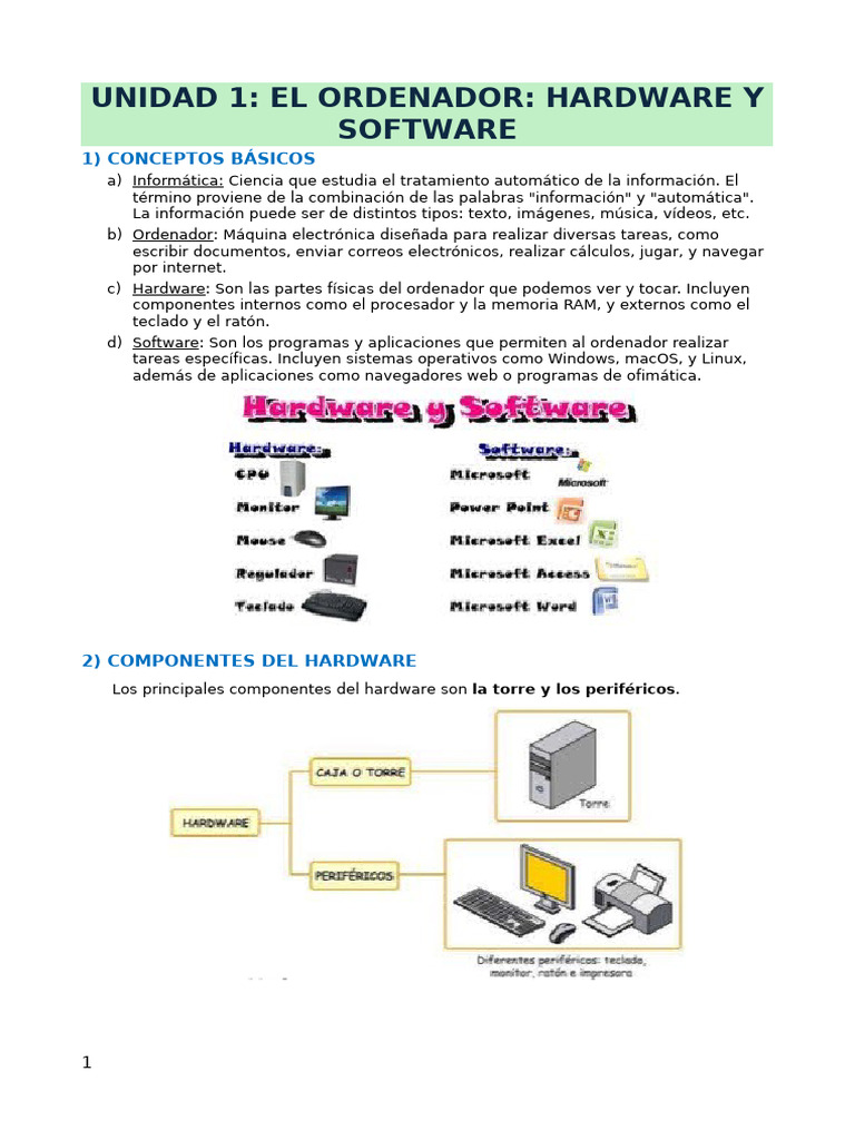 Ud1 El Ordenador | PDF