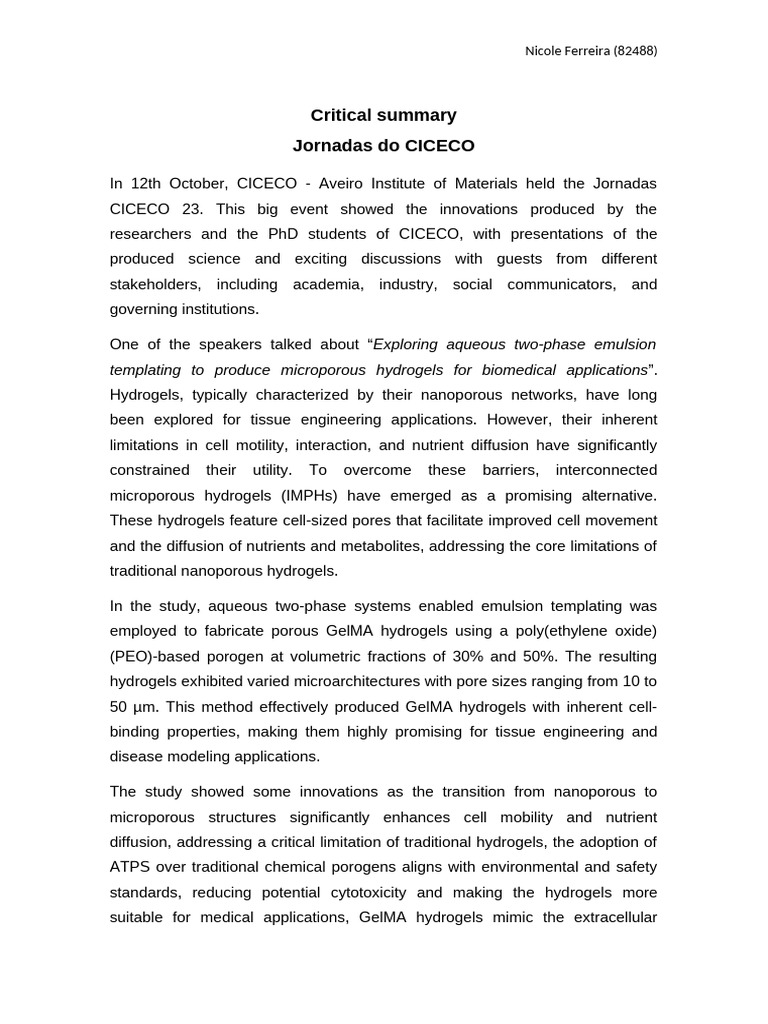 Critical Summary | PDF