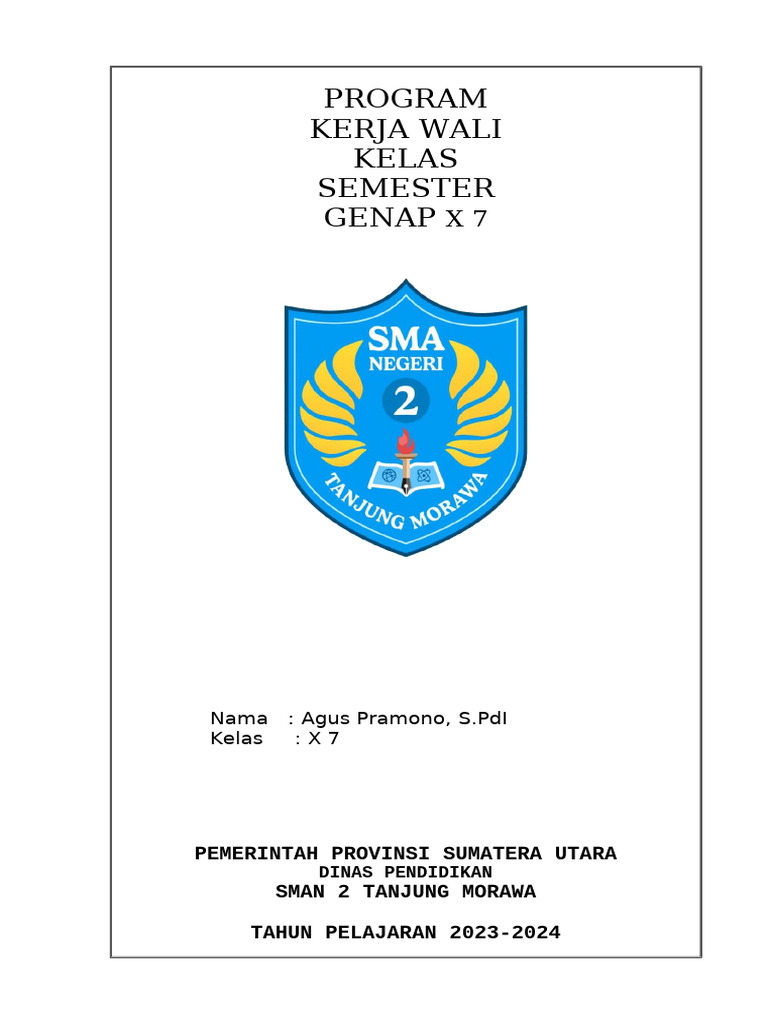 PROKER WALAS KELAS X 7 Ap | PDF