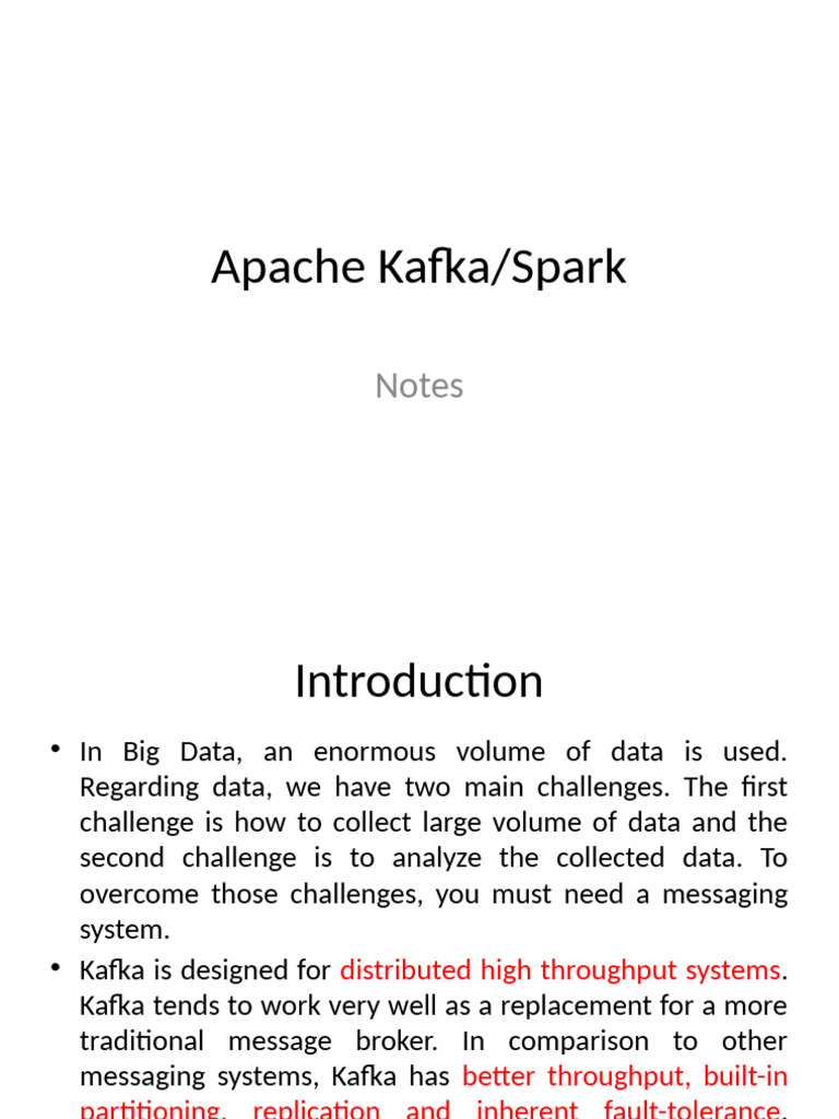 Apache Kafka Notes | PDF