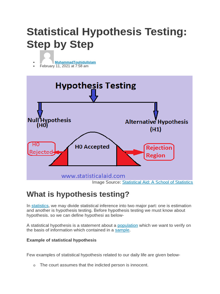 Hypothesis Types | PDF