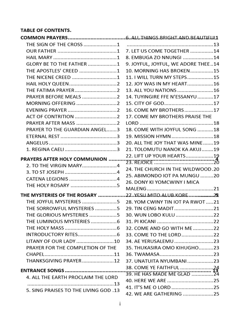 Final Hymn Book Umcc 2019 | PDF