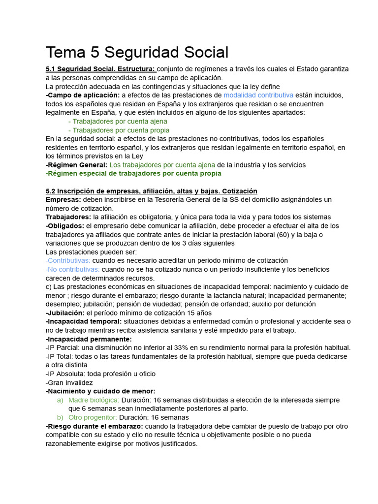 Tema 5, 6 y 7 FOL | PDF