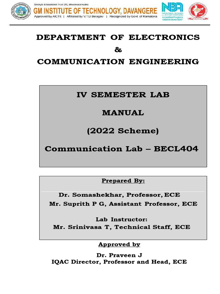 Communication Lab Manual | PDF