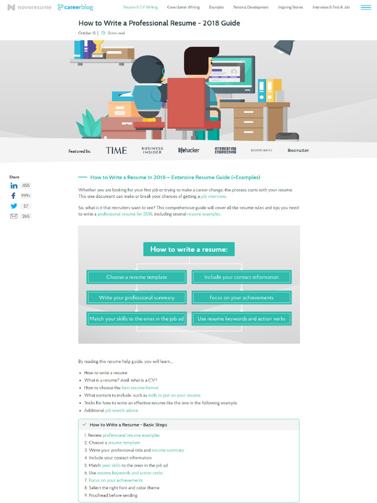 Guide for Beginner' -how-to-write-a-resume-guide | PDF