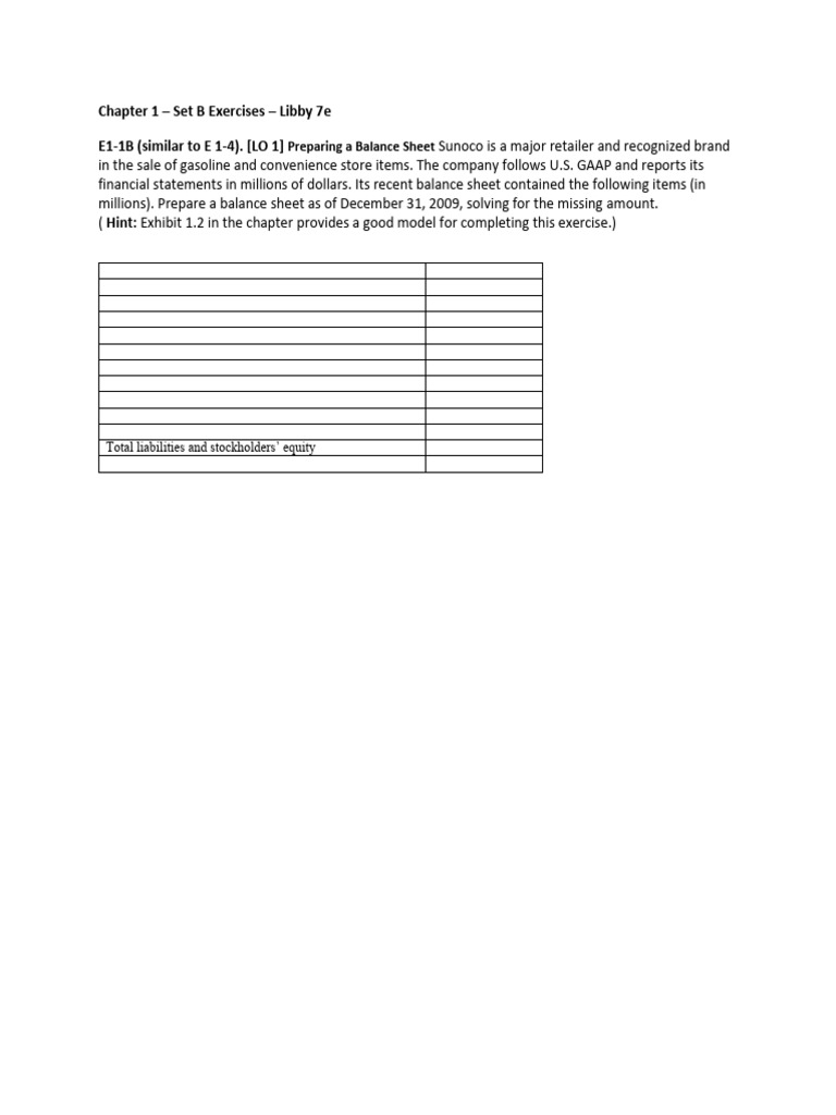 Chapter 01 B Set Exercises, Abdul Ghani Mustaghni | PDF