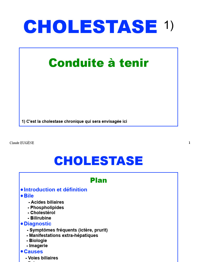 Cholestase 190516062505 | PDF