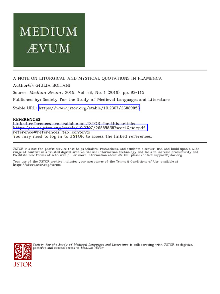 Boitani, On Signum Salutis, 2019 | PDF | David