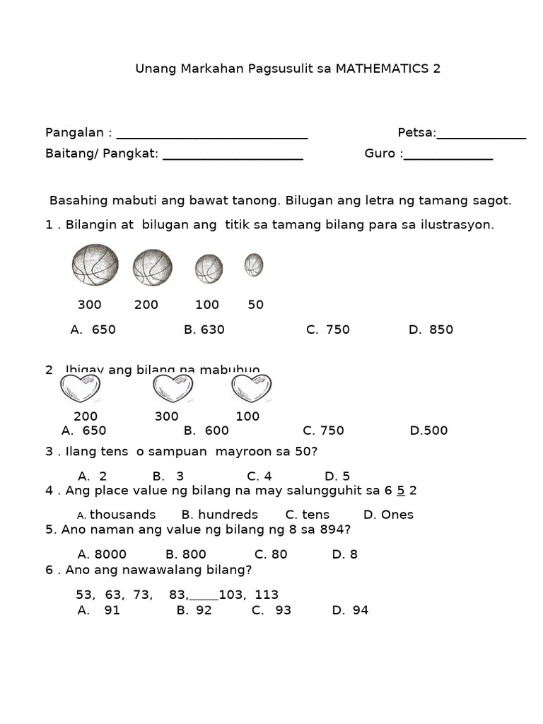 Q1-Mathematics-2 | PDF