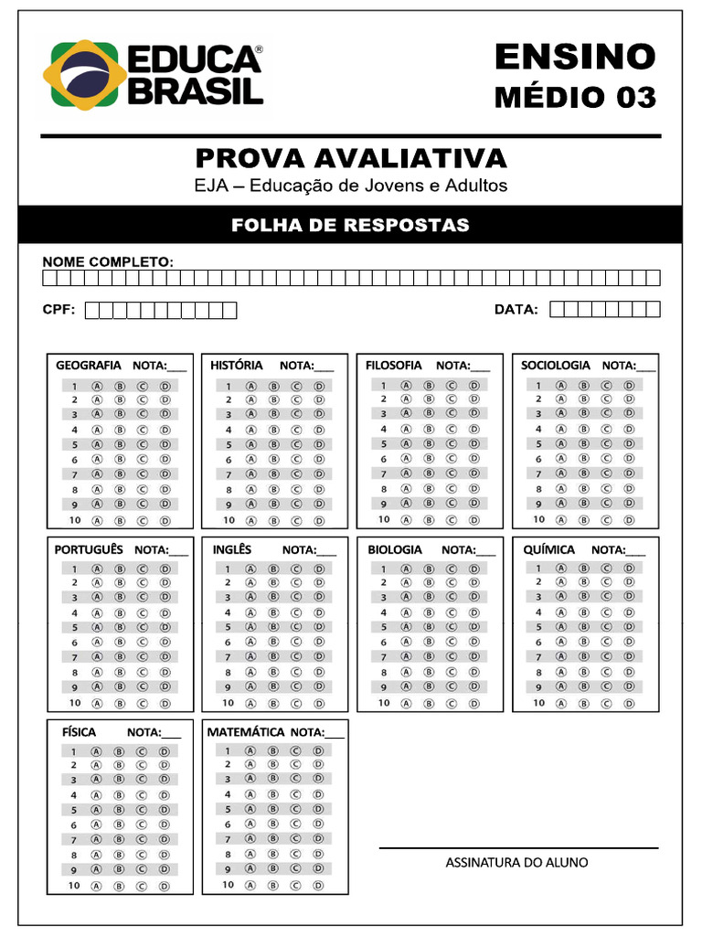 Prova EJA 3 | PDF