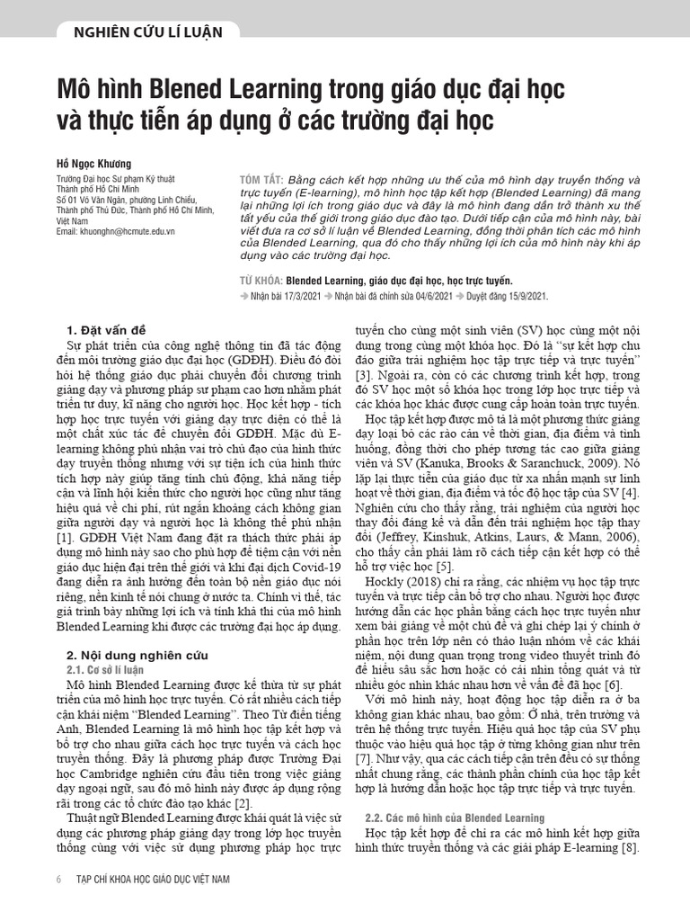 Blended Learning & Case Study | PDF