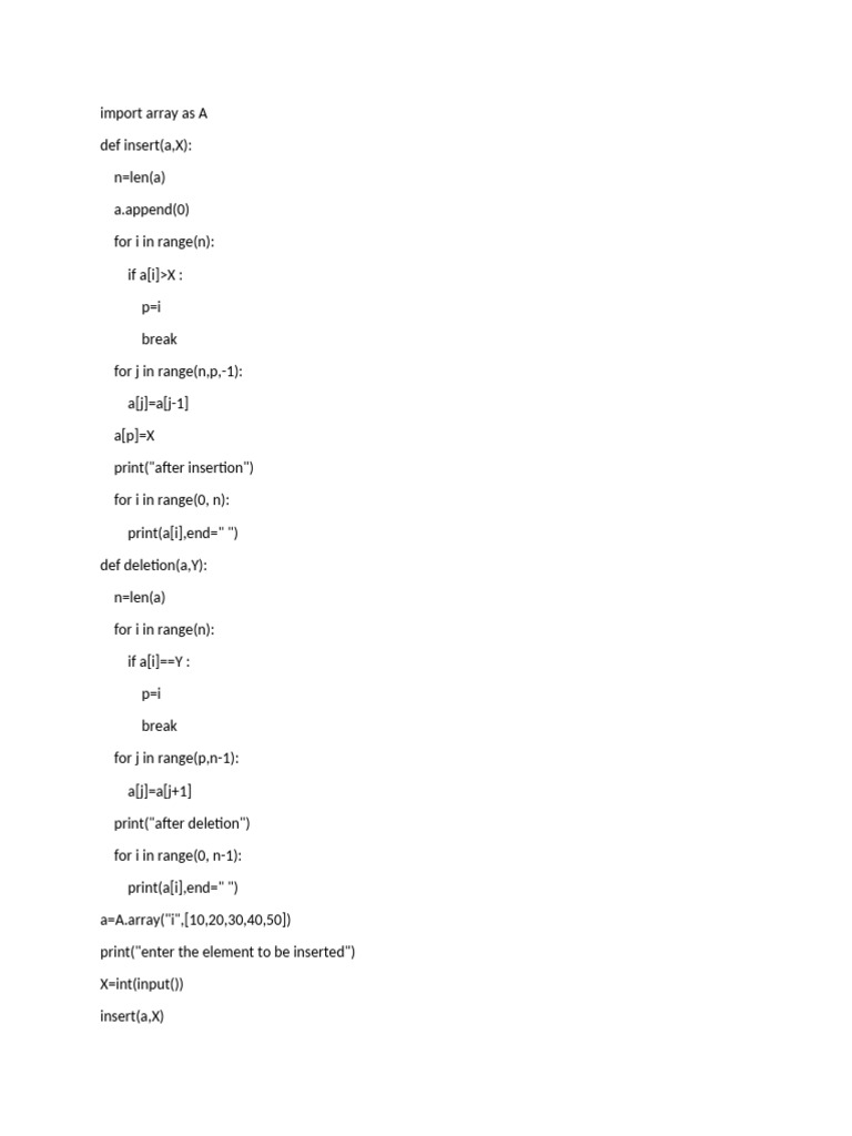 List ADT Array Implementation | PDF List ADT Array Implementation | PDF