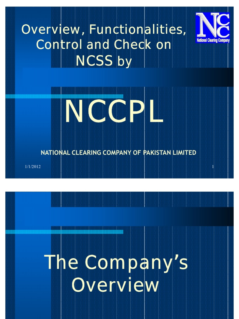 NCCPL | Corporate Governance | Margin (Finance)