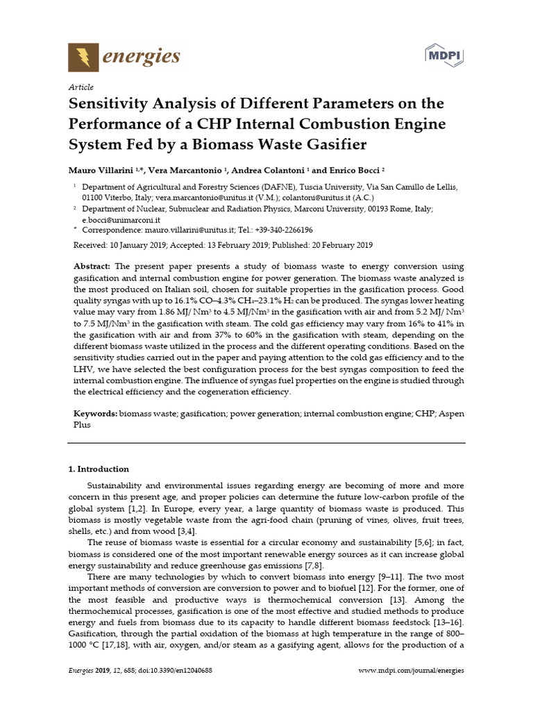 Sensitivity Analysis of Different Parameters On TH | PDF