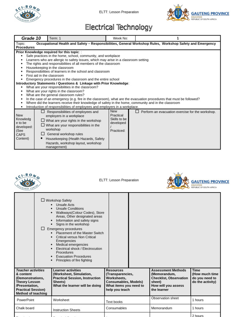 Grade 10 Topic 1 Lesson Preparation | PDF