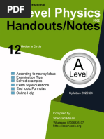 Physics 9702 Paper 4 - Motion in A Circle | PDF