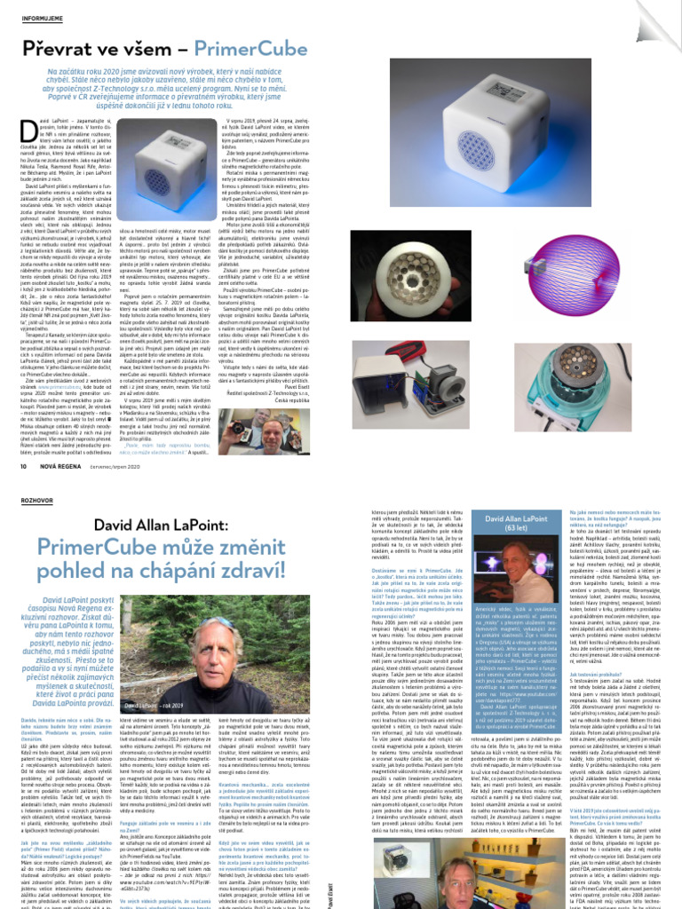 Kompletni Informace PrimerCube | PDF